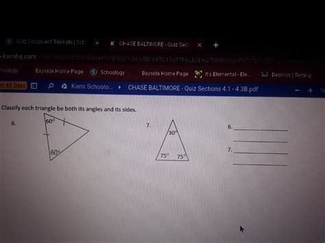 Answered Classify Each Triangle Be Both Its Bartleby