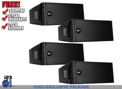 4 Rcf Hdl 20 A Active Line Array Module Speakers Package