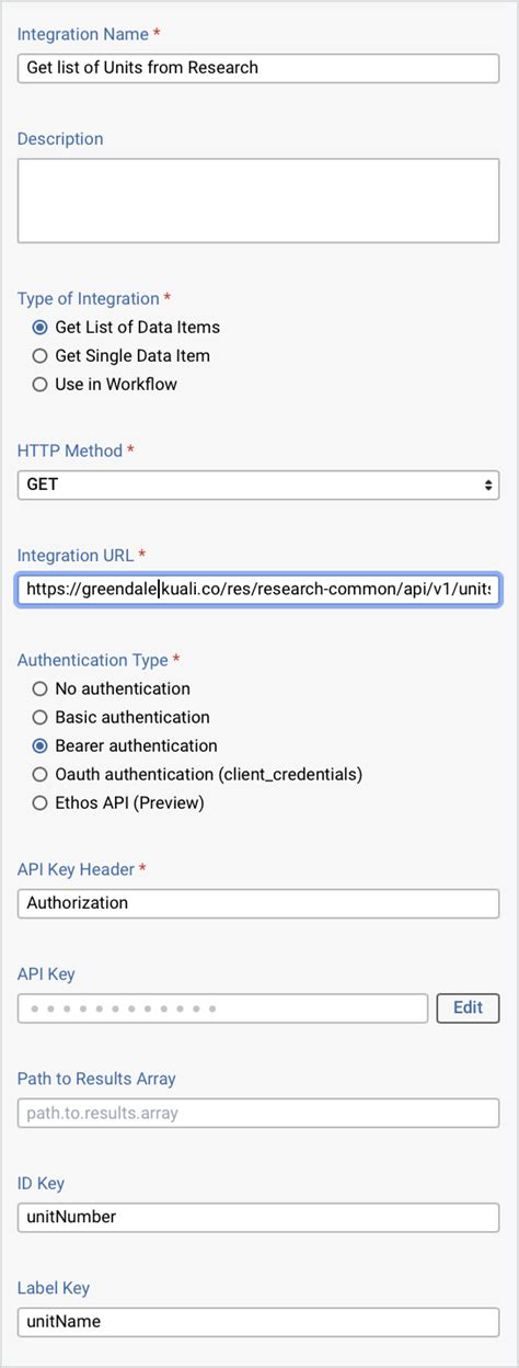Setup Api Integrations With Classic Kuali Research Kuali