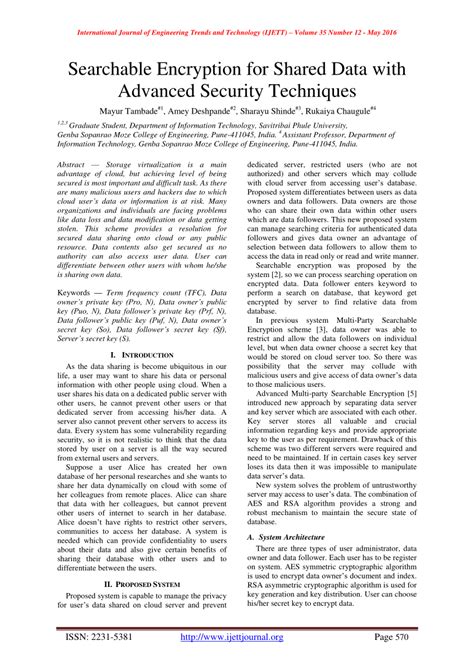 pdf searchable encryption for shared data with advanced security