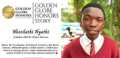 Nkosilathi Nyathi Golden Globe Honors Foundation