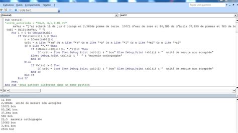 Manque De Savoir Faire Sur Une Regexp Macros Et Vba Excel