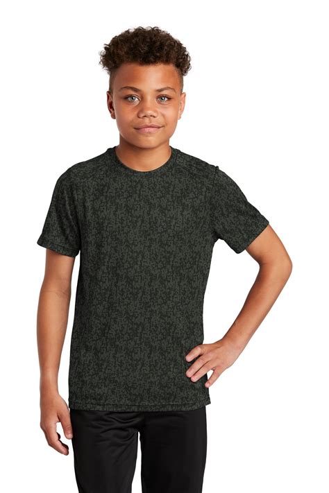 Sport Tek Youth Digi Camo Tee Yst460