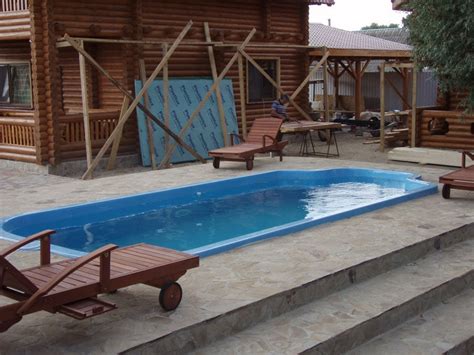 Стационарный стекловолоконный усиленный бассейн 5,00х3,00х1,50м: цена ...