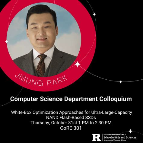 The Cs Department Is Excited To Welcome Jisung Park An Assistant Professor In The Department Of