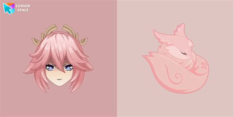 Yae Miko Custom Cursor Pack Cursor World