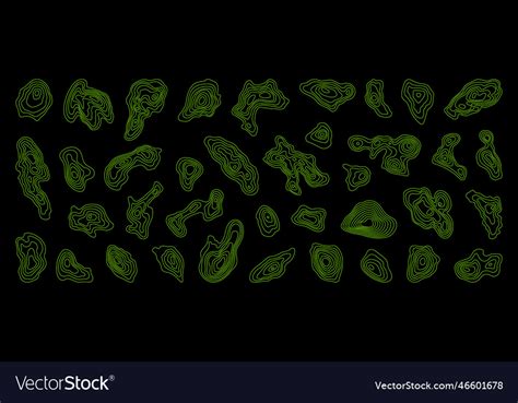 Topographic Elements Topography Contour Lines Vector Image