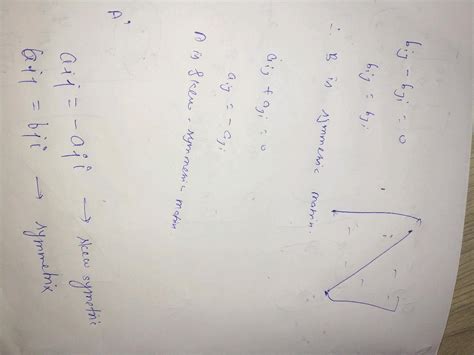 A Skew Symmetric Matrix B Singular F Symmetric D Zero Matrix