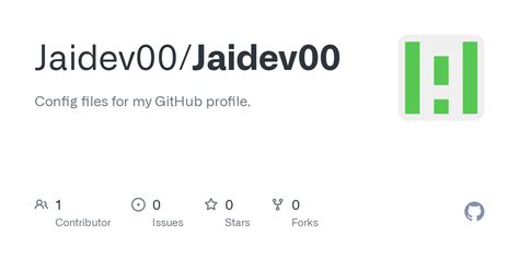 Github Jaidev00jaidev00 Config Files For My Github Profile