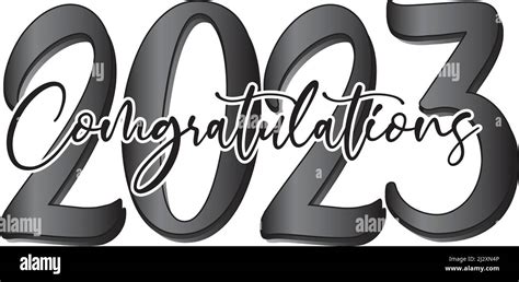 Class Of 2023 Script Black And White Stock Vector Image Art Alamy