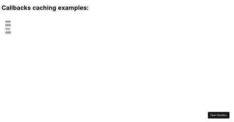 Useref Usecallback And Plane Callback Codesandbox Useref Usecallback And Plane Callback Codesandbox