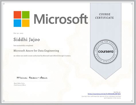 Im Thrilled To Share That Ive Obtained A New Certification Microsoft Siddhi Jajoo