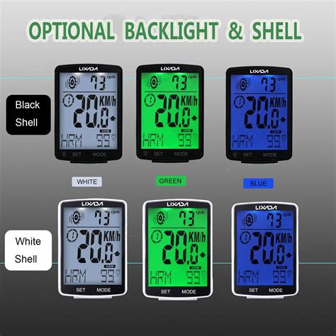 Lixada 3 In 1 Wireless Bike Computer Multi Functional Lcd Screen
