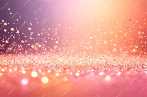 Premium Photo | Abstract background modern bokeh light effect with soft peach background ...