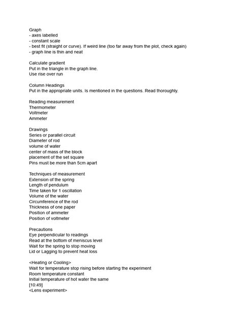 Igcse Physics Paper 6 Tips Pdf