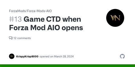 game ctd when forza mod aio opens · issue 13 · forzamods forza mods