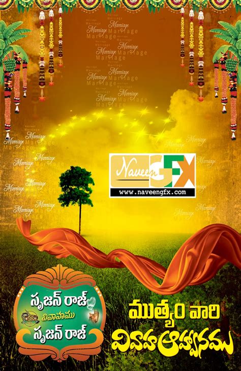 Creative Wedding Flex Banner Psd Template Free Downloads Naveengfx