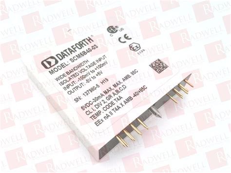 Scm5b40 03 By Dataforth Buy Or Repair At Radwell