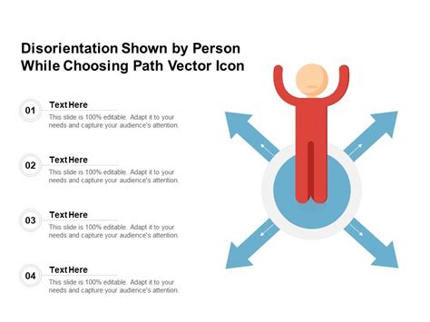 Disorientation Shown By Person While Choosing Path Vector Icon Ppt Powerpoint Presentation File