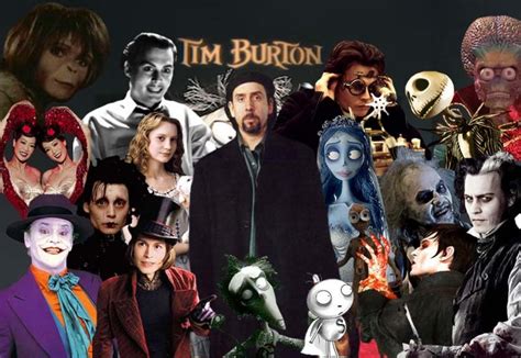 Tim Burton Characters Collage
