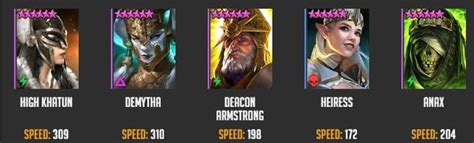 Myth Heir Alternate Vs Myth Deacon Cb Team R Raidshadowlegends