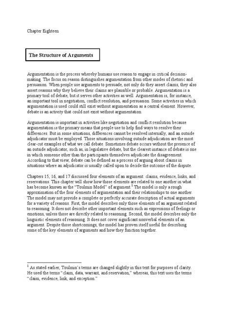The Structure Of Arguments Pdf Argumentation Theory Argument