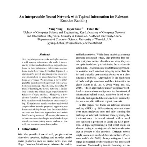 An Interpretable Neural Network With Topical Information For Relevant