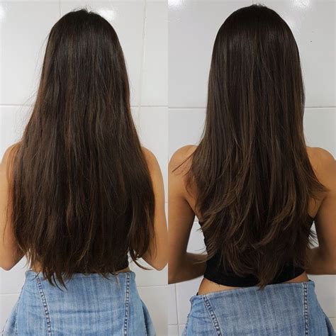 Pin De Sol Benitez Em Db Cabelo Liso Em Camadas Cortes De Cabelo