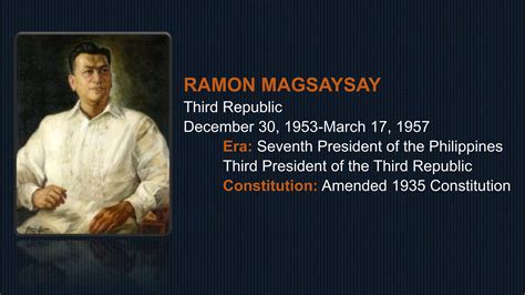 Presidents Of The Philippines Era And Constitutions Summary Pptx