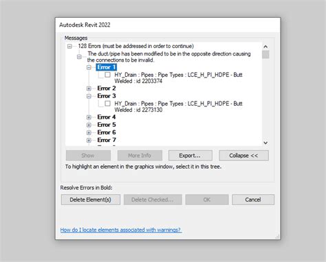 Solved Piping Elements Being Deleted And Disconnected When Linked