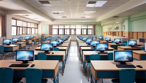 Premium Photo A Photo Of A Technologyequipped Classroom In An Underfunded School