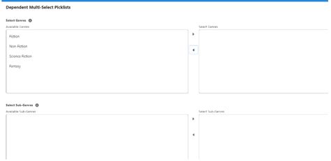 How To Implement A Custom Dependency With Two Multi Select Picklist