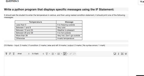 solved question 3 15 p write a python program that displays