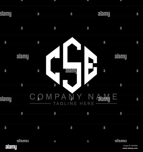 Cse Letter Logo Design With Polygon Shape Cse Polygon And Cube Shape