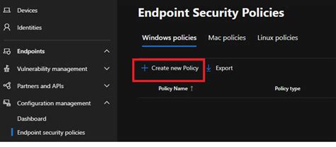 Defender For Endpoint MDE Endpoint Security Policy