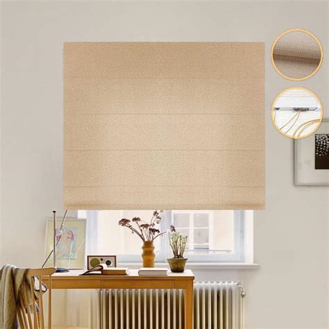 Римська штора бежева тканина рогожка — ціна 1080 грн у каталозі Римські штори Купити товари для