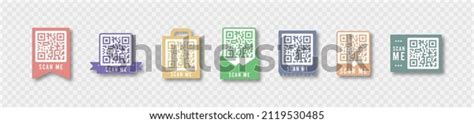 Qr Code Color Frame Set Template Stock Vector Royalty Free Shutterstock
