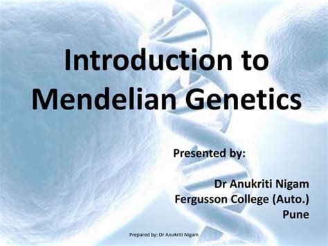 Mendelian Laws Of Inheritance Ppt