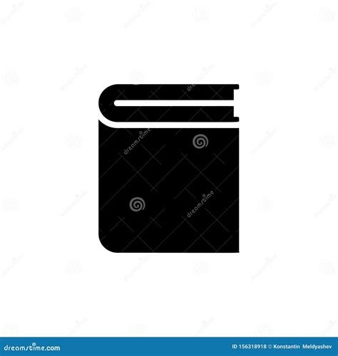 Book Cover Text Icon Simple Glyph Vector Of Text Editor Set Icons For Ui And Ux Website Or