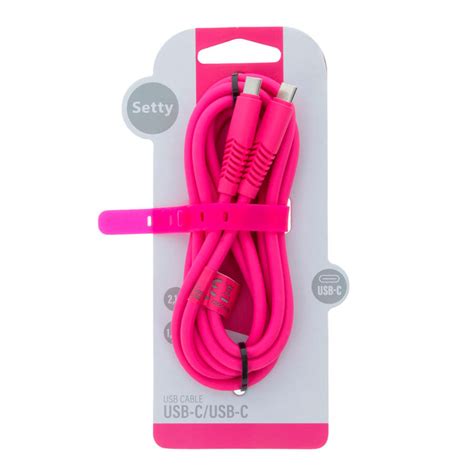 Setty Usb C Kabel 2 1a 1 5m Usb C Usb C Pink 29 Dkk