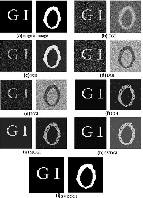 comparison results of eight reconstruction method for binary images
