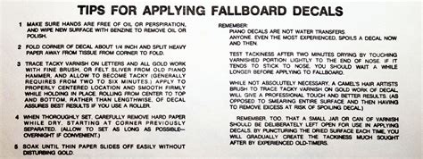 Piano Fallboard Decals Jansen Piano Benches