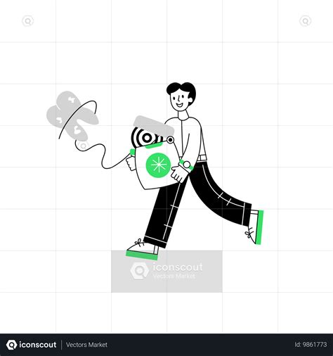 Man Uses Dental Floss Animation By Vectors Market LottieFiles