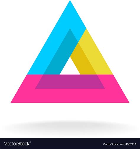 Colorful Triangle Logo Royalty Free Vector Image