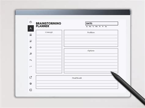 Brainstorming Planner Template Remarkable Template Brainstorming Journal Organized Brain Dump