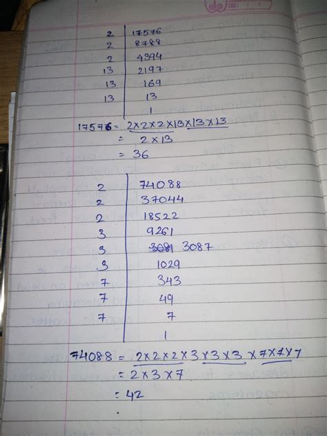 Find The Cube Root Of Following Using Prime Factorisation Method 17576 74088 4096
