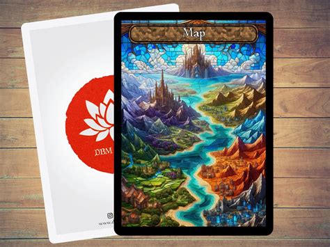 Map Token Token Stained Glass Art Token 5 Pack For Magic And Other Collectible Card Games Etsy