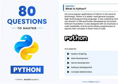 Basic Python Revision Notes A Quick Refresher For Python Programmers