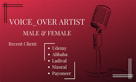 Record A Professional Male And Female Voiceover By Words Choice Fiverr