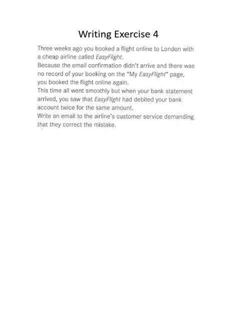 Writing Exercise 4 Pdf
